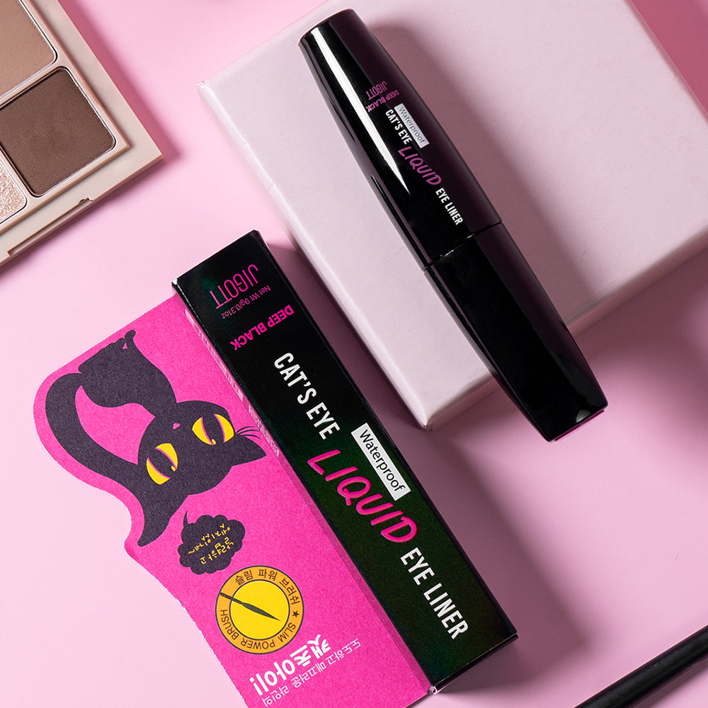 Cat's Eye Waterproof Liquid Eyeliner (Deep Black) – KURIOUS MALL